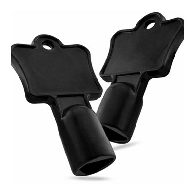 2 Pack heavy duty gas meter box key ultra durable black plastic ...