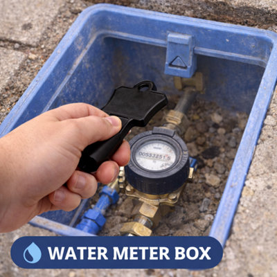 2 Pack heavy duty gas meter box key ultra durable black plastic ...