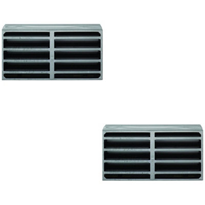 2 PACK - Intumescent Air Transfer Vent Grille 42mm Depth 300x150mm ...