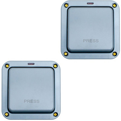 2 PACK IP66 Outdoor 1 Gang Single Retractive Light Switch 20A 2 Way ...