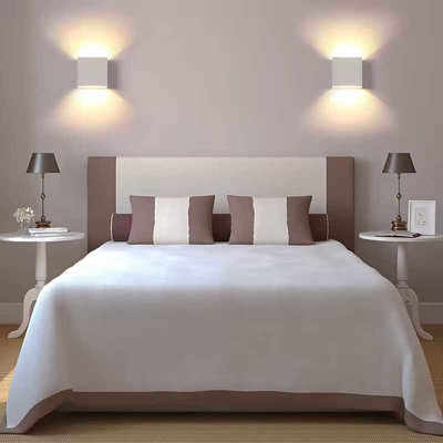 2-Pack LED Wall Sconces 6W Modern Cool White
