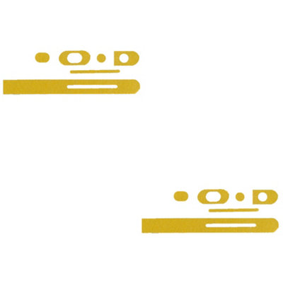 2 PACK - Lever Action Flush Bolt Intumescent Strip Pack Set- Fire Smoke ...