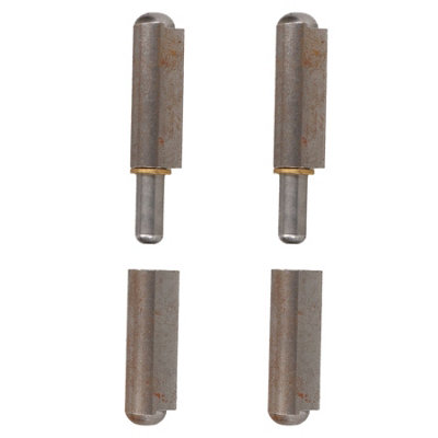 2 Pack Lift Off Bullet Hinge Weld On Brass Bush 16x120mm Heavy Duty ...