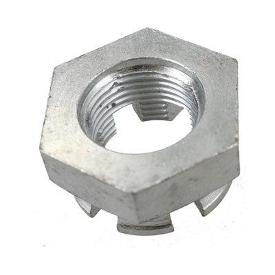 2 PACK M20 x 1.5 Slotted Castle Nut Trailer Wheel Hub Castellated Hub ...