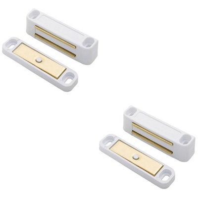 2 PACK - Magnetic Cupboard Door Catch - 42mm Wardrobe Unit Closer ...