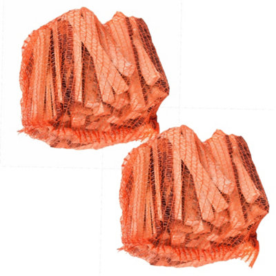 2 pack of Kindling Wood Netted Natural Wooden Kindling Wood Sticks for ...