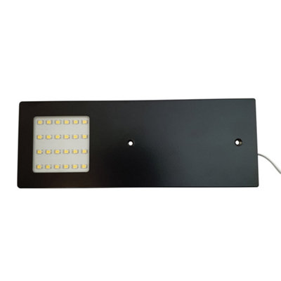 2 Pack of Matt Black Ultra-Slim Under Cabinet Kitchen LED Lights with ...