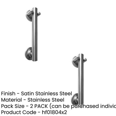 2 PACK Premium 150mm Satin Stainless Steel Door Knockers for Modern ...