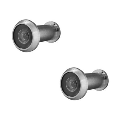 2 PACK Premium 180 Degree Door Viewers for 35-55mm Doors in Satin ...