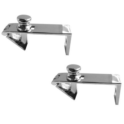 2 PACK Premium Counter Flap Catch 80x38mm in Polished Chrome Finish ...