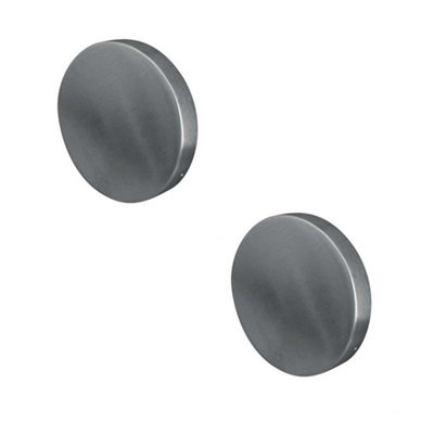2 PACK Premium Grade 304 Satin Stainless Steel Blank Escutcheons 52x5mm ...