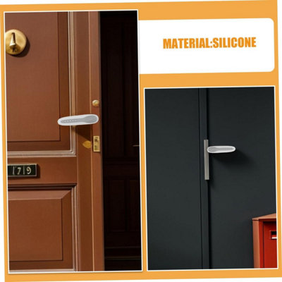 2-Pack Silicone Door Handle Protectors, Anti-Collision, Shock & Noise ...