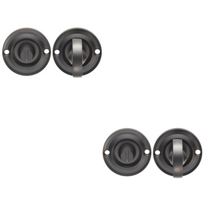2 PACK - Small Bathroom Thumbturn Lock And Release Handle 67mm Spindle ...