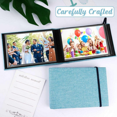 2 Pack Small Photo Albums 6x4 Slip in Photo Album 200 Pages Photo Album ...