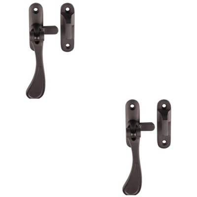 2 PACK - Spoon End Reversible Casement Window Fastener Handle 103mm ...