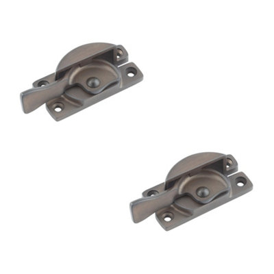 2 PACK Stylish Dark Bronze Fasteners for Windows - Window Fastener