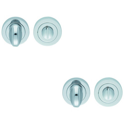 2 PACK - Thumbturn Lock And Release Handle Concealed Fix 50mm Dia ...