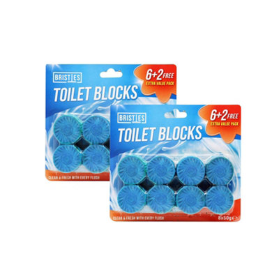 2 Pack Toilet Blue Blocks (12+4 free)
