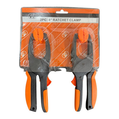 2 Pcs 8 Inch Ratchet Clamp Set