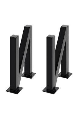 2 Pcs Minimalist N-Shaped Iron Table Legs with Anti Slip Pads Support H ...