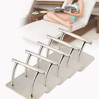 2 pcs Stainless Steel Footrest Foot Rest Barber Hair Dressing Salon ...