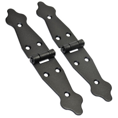2 Pcs x 100+100 mm Backflap Hinge Black, Steel Back Flap Hinges ...