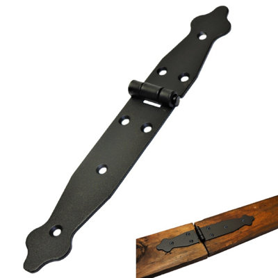 2 Pcs x 100+150 mm Backflap Hinge Black, Steel Back Flap Hinges ...