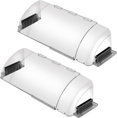 2 piece air and heat deflector set for ventilation, sidewall and ...