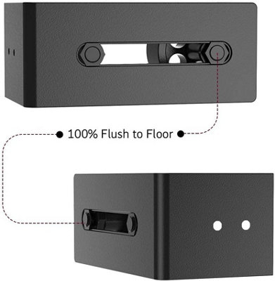 2 piece barn door floor track wall mounted roller set, 8 installation ...