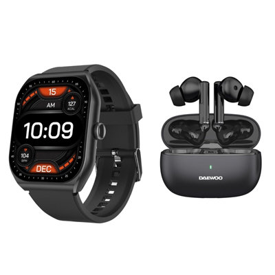 2 Piece Daewoo Active+ Smart Watch & Bluetooth True Wireless Earphones