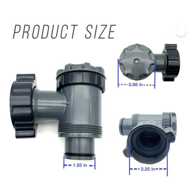 intex pool pump inlet
