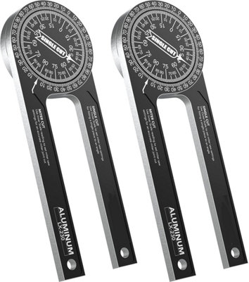 2 piece set Aluminium mitre saw protractor 7 inch rustproof angle ...