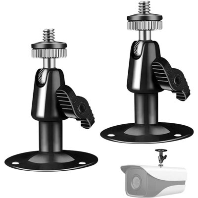 2 Pieces Outdoor Wall Mount Camera Bracket, 360 degrees Adjustable ...