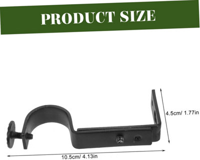 2 Pieces Telescopic Frame Hangers for Curtain Rods Curtain Rod Brackets ...