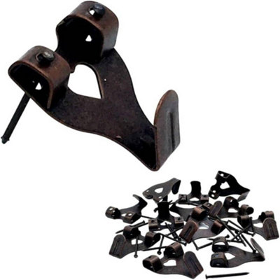 2 Pin Picture Hooks Pack of 10 Florentine Bronze Hanging Hooks with ...
