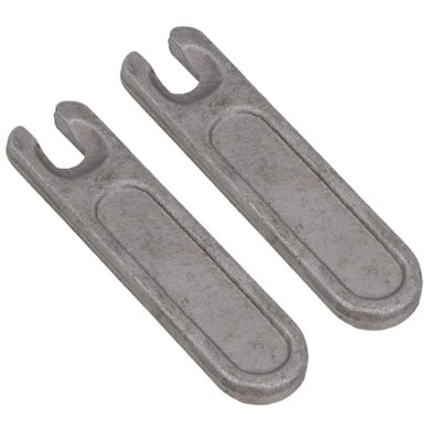 2 PK M12 Threaded Ramp Fasteners & Plates for Trailer Truck Tailgate ...