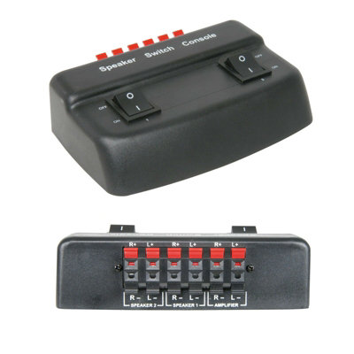 2 Port Zone Stereo Speaker Selector Splitter Switch 100w Audio ...