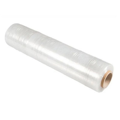 2 Rolls Of Clear 400mm Standard Core Tear Resistant Pallet Shrink Wrap ...
