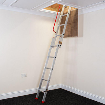 2 Section Aluminium Sliding Loft Ladder | DIY at B&Q
