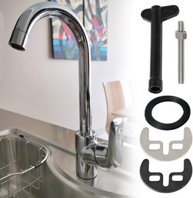 2 Sets Basin Washer Sink Monobloc Mixer Tap Fixing Fitting Kit Mounting ...