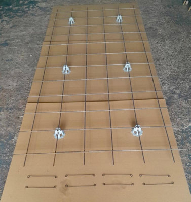 2 Sheets- A393 Concrete Reinforcement Mesh Kit Supplied With Wire Ties ...