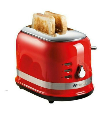 2 Slice Toaster, Defrost Function, Red, Moderna, Ariete 0149R | DIY at B&Q