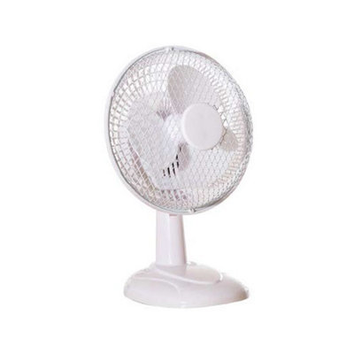 2 Speed Desk Fan 9 inch -White