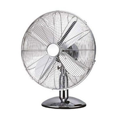 2 SPEED DESK FAN CHROME 12 inch