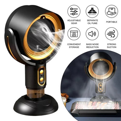 2 Speed Portable Desktop Range Hood Kitchen Extractor Fan