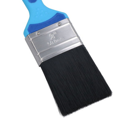2" Synthetic Paint Brush Painting + Decorating Brushes Soft Grip Handle ...