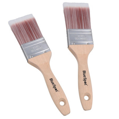 2" SYNTHETIC PAINT BRUSH PAINTING + DECORATING BRUSHES WITH WOODEN ...