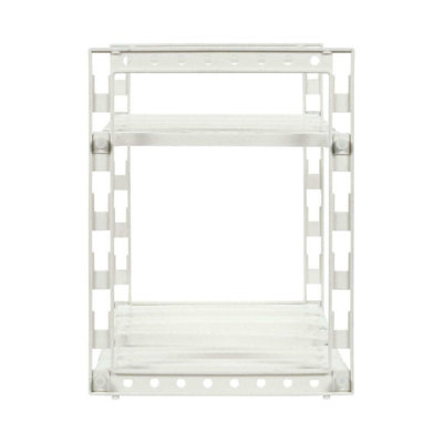 2 Tier Kitchen Shelf Rack - Under Sink Storage Organiser - Adjustable ...