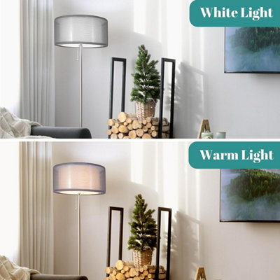 2-Tier Modern Small Ceiling Light Shade, Grey