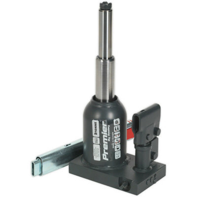 2 TONNE STEEL BOTTLE JACK WITH TELESCOPIC RAM - MAXIMUM HEIGHT 360MM ...